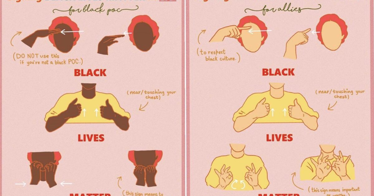 How do you sign ‘Black Lives Matter’ in ASL? (2020) - Educating for ...